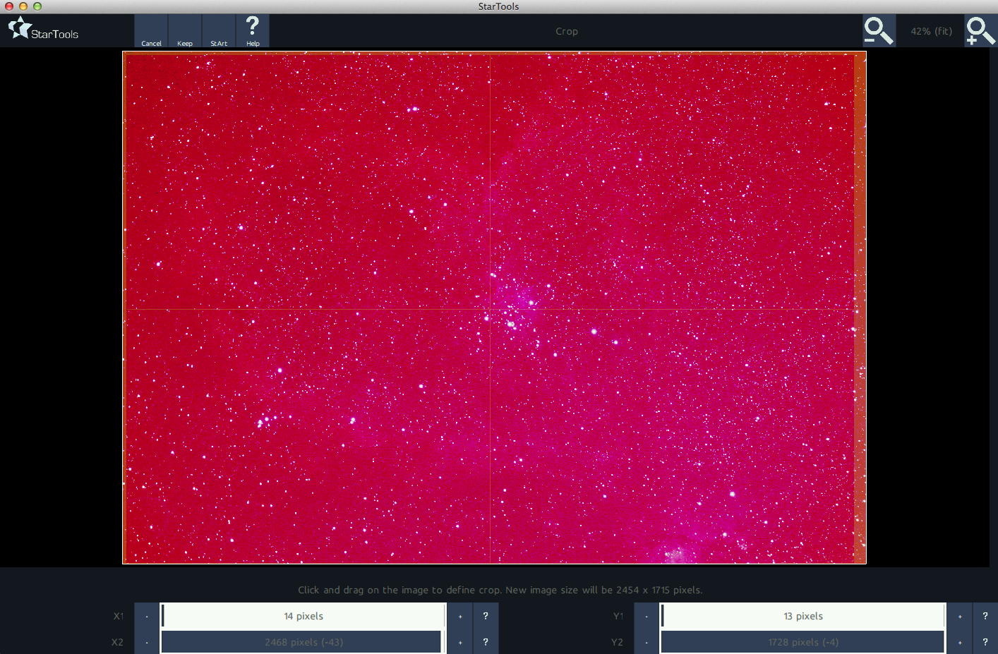Astro Blog Delta Processing A Noisy Dslr Image Stack With Startools