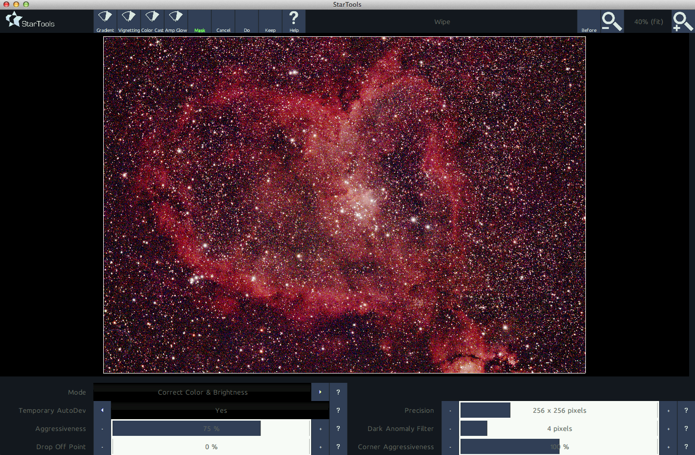 Astro Blog Delta Processing A Noisy Dslr Image Stack With Startools
