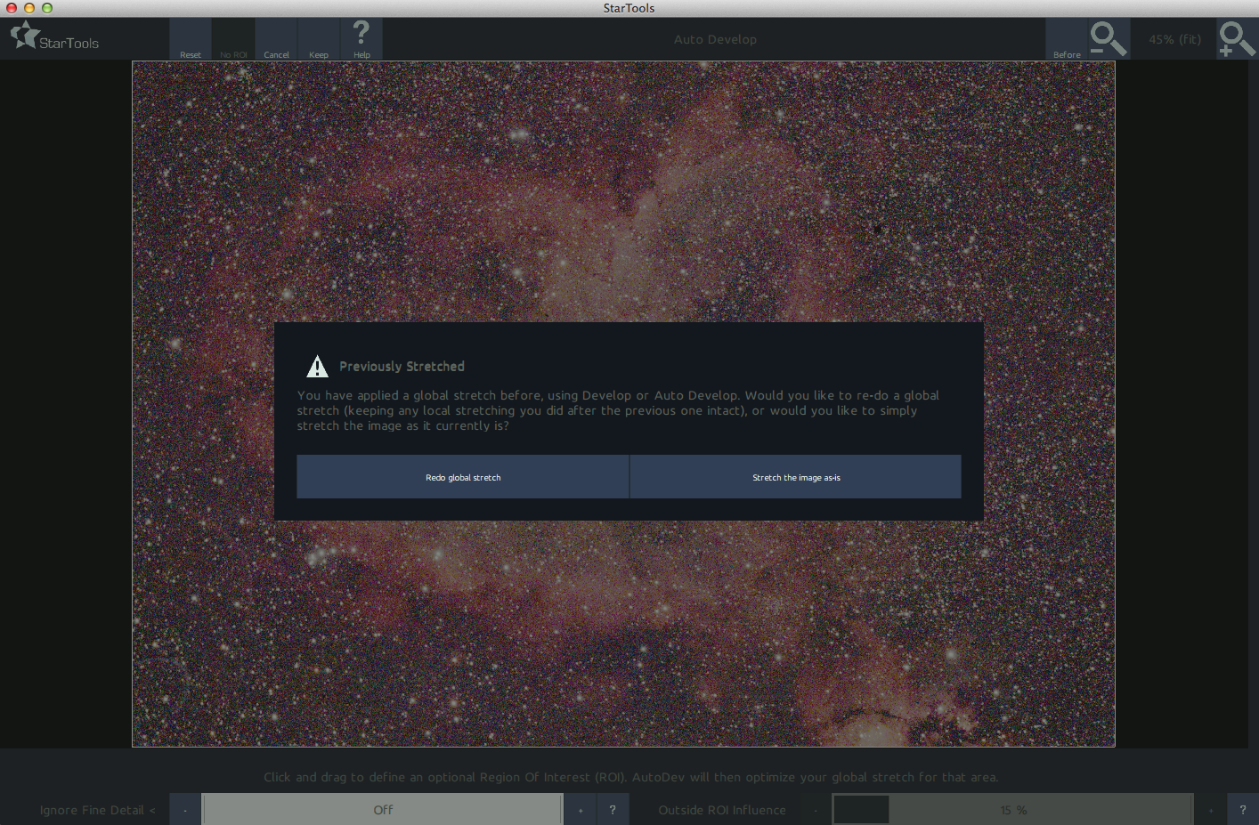 Astro Blog Delta Processing A Noisy Dslr Image Stack With Startools